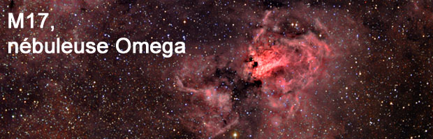 M17, nébuleuse Oméga du catalogue Messier